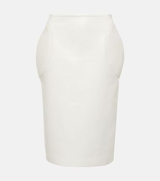 Alaia Alaïa Jupe crayon en cuir