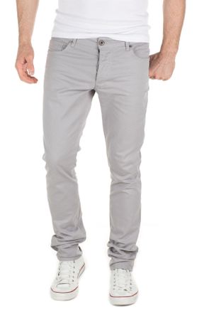 Yazubi Herren Chino Hose Simon - Slim Fit Chinohose für Männer, Grau (Grey Gull 173802), W32/L34