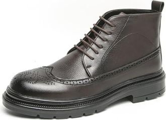 Generic Bottines Chelsea élégantes et confortables en cuir Chukka pour homme, marron, 40 2/3 EU