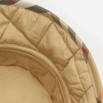 Burberry Womens Bucket Hat Horseshoe-Quilted Multicolour Polyamide