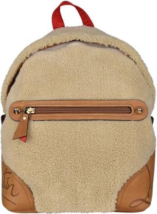 Christian Louboutin Shearling Rucksack - - Bags - Herren - Beige - ONE SIZE