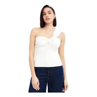 P.A.R.O.S.H. Knit Top - - Tops - Damen - Wei&szlig; - M
