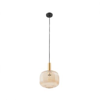 Lindby Suspension &agrave; intensit&eacute; variable Doroteo en verre pour salon & salle &agrave; manger