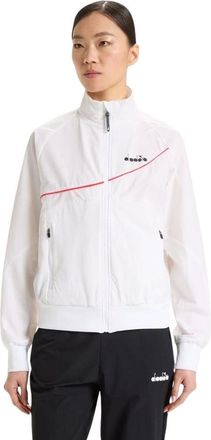 Diadora Femme, Sweatshirts et sweats &agrave; capuche, Blanc, Taille: 36 FR Coupe-vent