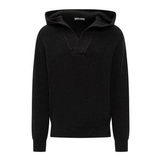 Laneus Homme, Sweatshirts et sweats &agrave; capuche, Noir, Taille: L V-neck Wool and Cashmere Sweat &agrave; capuche