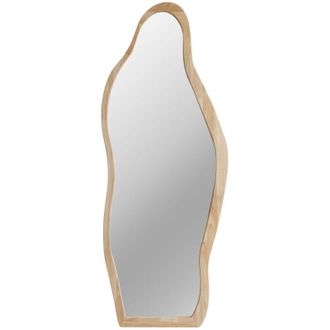 DRAWER Miroir organique en bois 70x180cm - Bois clair - Solea