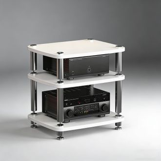 Generic HiFi Regal AV-Medienst&auml;nder Mit 1 Bis 4 Ebenen, HiFi-Lautsprecherbox Mit Vibrationsd&auml;mpfung, Aufbewahrungseinheit for Plattenspieler Und Spielkonsolen