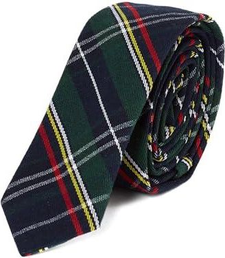 Harrington Cravate &eacute;cossaise bleu marine