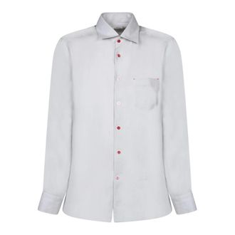 Kiton Leinenhemd - - Shirts - Herren - Grau - S
