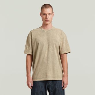 G-Star Acid Washed T-Shirt - Beige - Herren