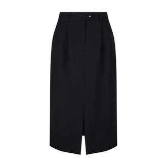 Dolce & Gabbana Woll-Bleistiftrock - - Skirts - Damen - Schwarzk - M