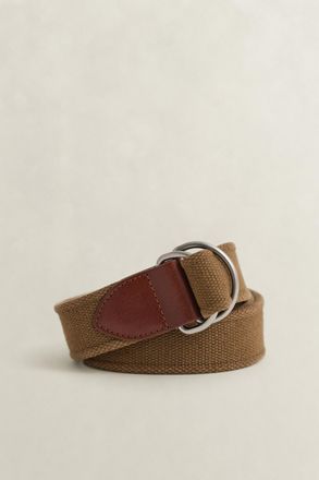 GANT Herren Gewaschener Webg&uuml;rtel (L-XL) MUSTARD BEIGE