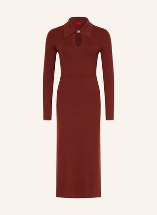 HUGO BOSS Hugo Strickkleid Sdropy braun