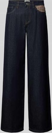 Only Wide Fit Jeans mit Karo-Detail