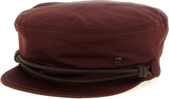 Maison Michel Sailor Hat - Burgundy