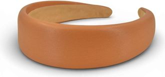 styleBREAKER Haarschmuck Haarreif Kunstleder Optik Breit