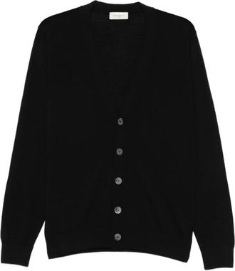 PIACENZA 1733 Piacenza 1733, Homme, Pulls, Noir, Taille: L Cardigan en Cachemire Noir