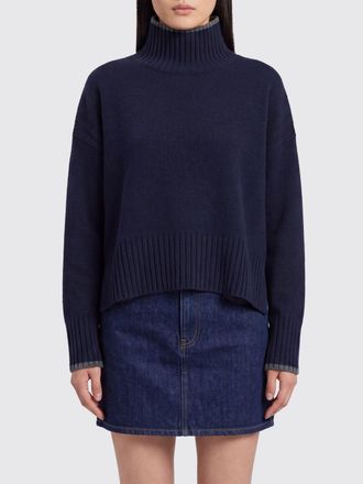 Pinko Pull &agrave; col roul&eacute; en laine et cachemire avec &eacute;paules tombantes et bords contrastants