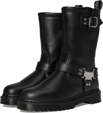 Dr. Martens Unisex-Erwachsene Anistone Hi Motorradstiefel, Schwarz, 39 EU