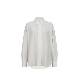 Calvin Klein Chemise Amari &agrave; boutonni&egrave;re dissimul&eacute;e en soie