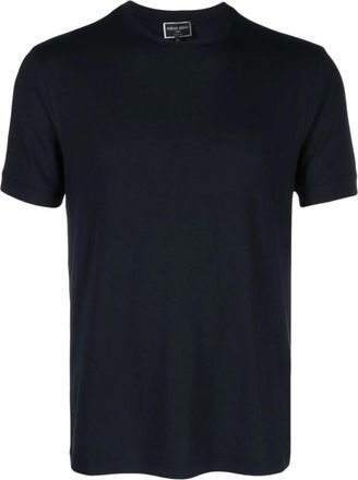Giorgio Armani Homme, Tops, Bleu, Taille: 2XL T-shirt Icon &agrave; col rond
