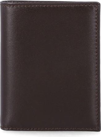 Comme Des Gar&ccedil;ons Portemonnaies - Refined Leather Bi-Fold Cardholder With Gold Accen - Gr. unisize - in Schwarz - f&uuml;r Damen