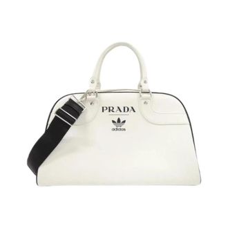 Prada unisex, Pre-owned, Blanc, Taille: ONE Size Pre-owned City Calf Boston Bag Limited