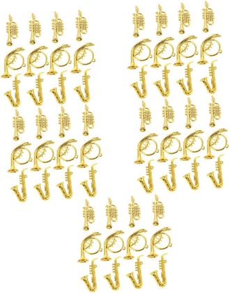 Milisten 5 S&auml;tze Dekoratives Zubeh&ouml;r F&uuml;r Musikinstrumente Blockfl&ouml;teninstrument Mini-Sachen Musikinstrument Deko Instrumentenverzierung Mini-musikinstrumente I