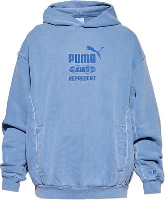 Puma Puma, Homme, Sweatshirts et sweats à capuche, Bleu, Taille: 2XL Represent 247 Sweat à capuche
