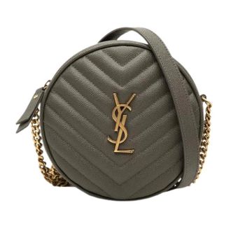 Saint Laurent Pre-owned Cuir sacs-ports-paule - Femme - Pre-owned - Gris - Taille: ONE Size