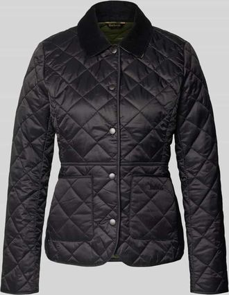 Barbour Steppjacke mit Cordkragen Modell Deveron