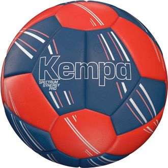 Kempa Spectrum Synergy PRO Handball Trainings und Spielball mit einzigartiger 30-Panel-Konstruktion - für Jede Altersklasse geeignet - Ice grau/Fluo rot, 2