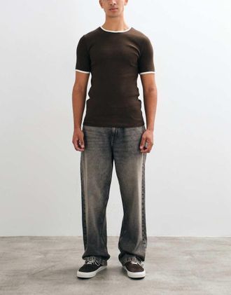 Jack & Jones Alex Baggy-Jeans in verwaschenem Grau