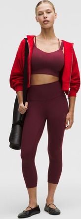 lululemon Pantacourt Align taille haute pour Femmes - 53 cm - Burgundy - Taille 12