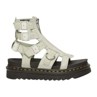 Dr. Martens Schnalle Ledersandale Gummisohle - - Shoes - Damen - Wei&szlig; - 39 EU