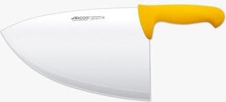 Arcos Fleischermesser Cleaver - Klinge aus Edelstahl 28 cm - Griff aus Polypropylen, Widerstandsf&auml;hig und Hygienisch - Gelb, Serie 2900, Farberkennungssyste