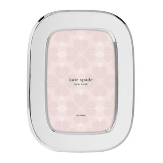 Kate Spade New York South Street Bilderrahmen, oval, 10 x 15 cm, silberfarben, Metall, Silber, 0.8 LB