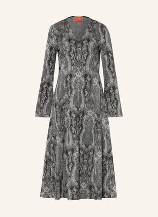 Annas Annas Kleid Mit Glitzergarn grau