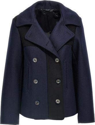 Fortela Femme, Manteaux, Bleu, Taille: 42 FR Frida Double-Breasted Coat
