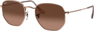 Ray-Ban unisex, Accessoires, Rose, Taille: ONE Size Lunettes de soleil hexagonales