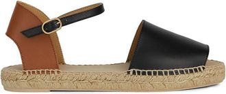 Geox Damen D LAMPEDUSA B Wedge Sandal, Black/Cognac, 40 EU