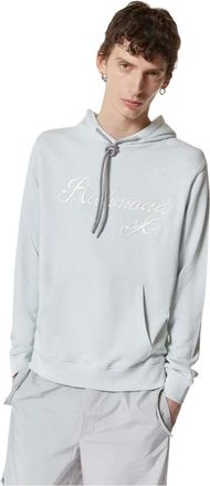 John Richmond Homme, Sweatshirts et sweats &agrave; capuche, Bleu, Taille: 2XL SweaT-shirt &agrave; Capuche avec Logo Brod&eacute; sur le Devant