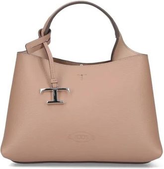 Tod's Tods Hobo Bags - T-Timeless Mini Bag - Beige - Gr. unisize - in Beige - f&uuml;r Damen
