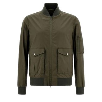 Herno Homme, Vestes, Vert, Taille: L Bomber en coton