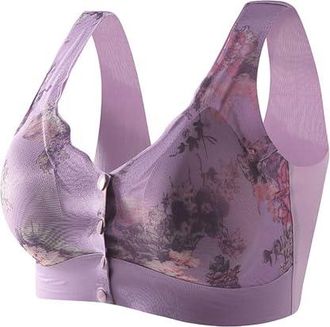 Generic Soutien Gorge Invisible Soutien Gorge sans Armature Brassiere Femme sans Armature De Classique &Eacute;l&eacute;gance en Dentelle Coupe Structur&eacute;e Grande Taille Bre