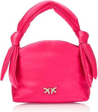 Pinko Knots Mini Pochette Satin, Sac Femme, Taille Unique, N17_pink Pinko, Taille unique