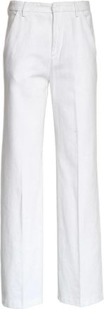 Dondup Femme, Pantalons, Blanc, Taille: W30 Wide Pantalons