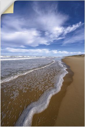 Artland ARTland Wanddeko Wandtattoo selbstklebende Vinylfolie 60x90 cm Natur Strand Meer Sommer Entspannung Atlantikküste Frankreich U5IE