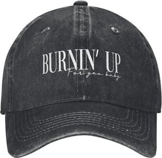 Generic Casquette dHomme, Casquette de Baseball d&eacute;contract&eacute;e Burnin Up Fire pour Femmes Chasse au Printemps Camping Chapeaux Hip hop &agrave; imprim&eacute; DIY Sun Visor C