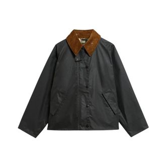 Barbour Transport Waxed Jacket - - Jackets - Damen - Gr&uuml;n - M